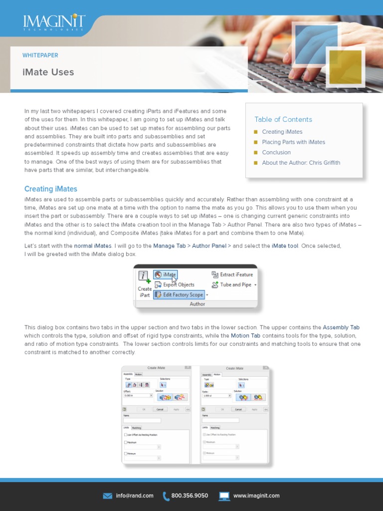 Imate Uses: Creating Imates | PDF | Autodesk | Software