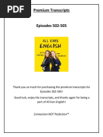 All Ears English Premium Transcripts 1 88 | PDF | English Language ...