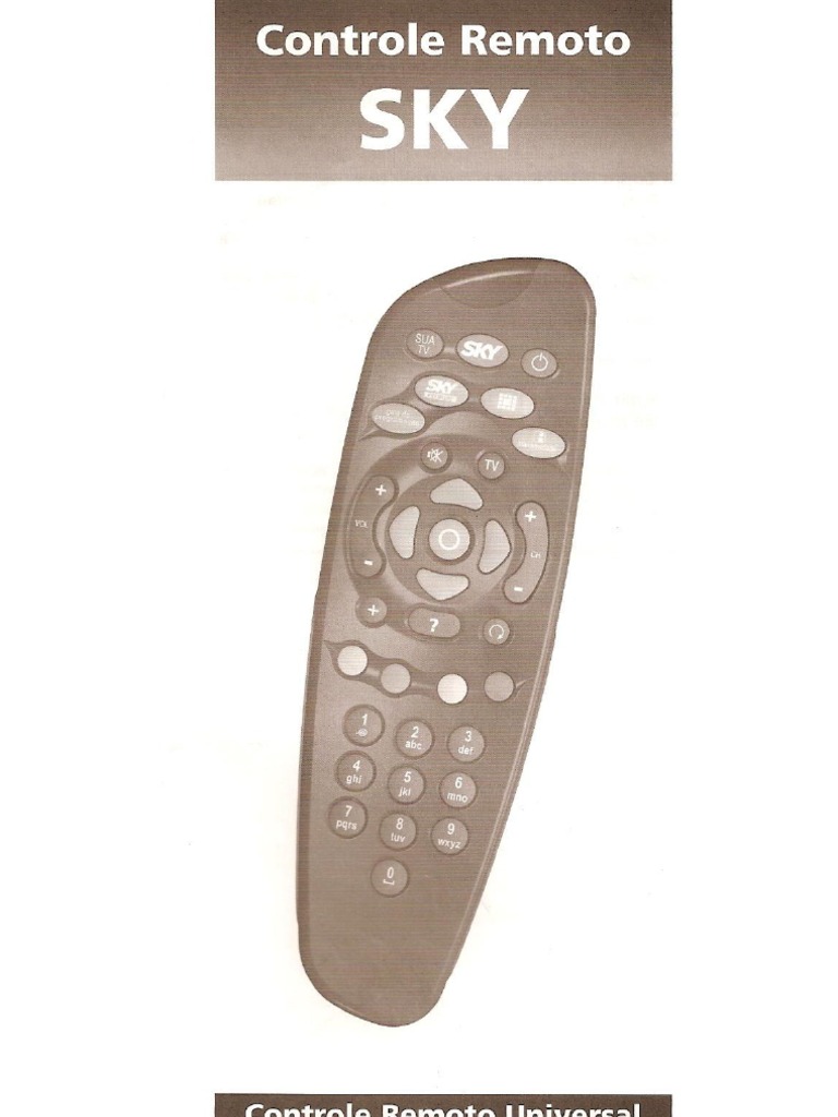 Manual Controle Remoto Universal SKY | PDF