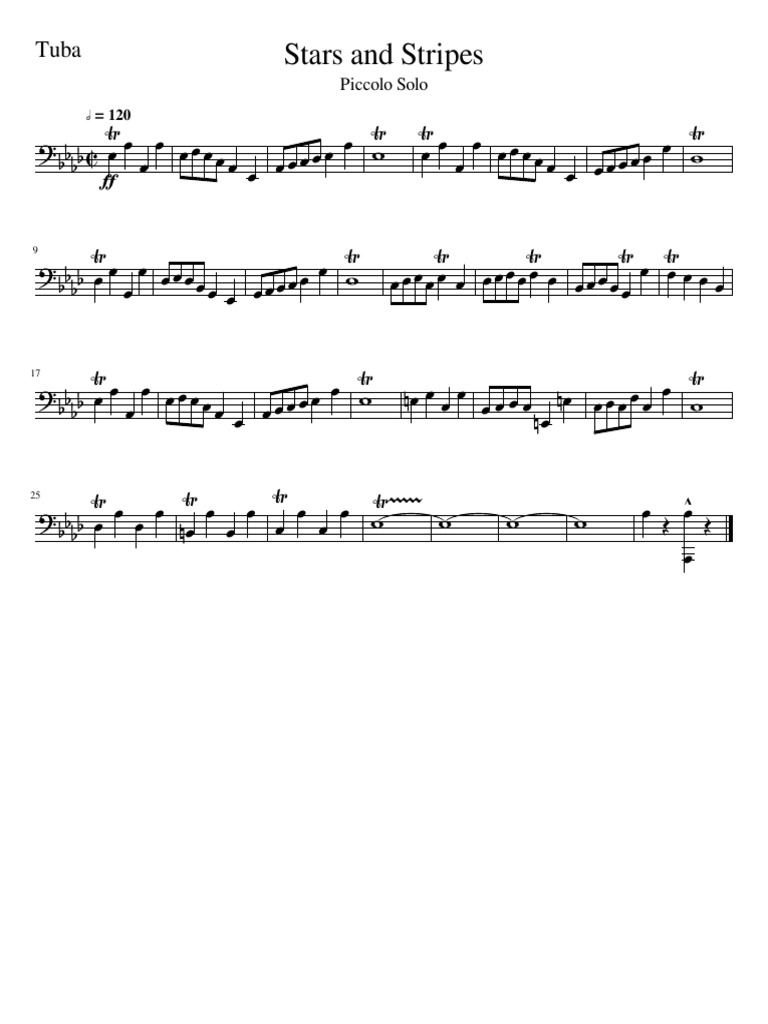 Stars and Stripes Forever Solo | PDF