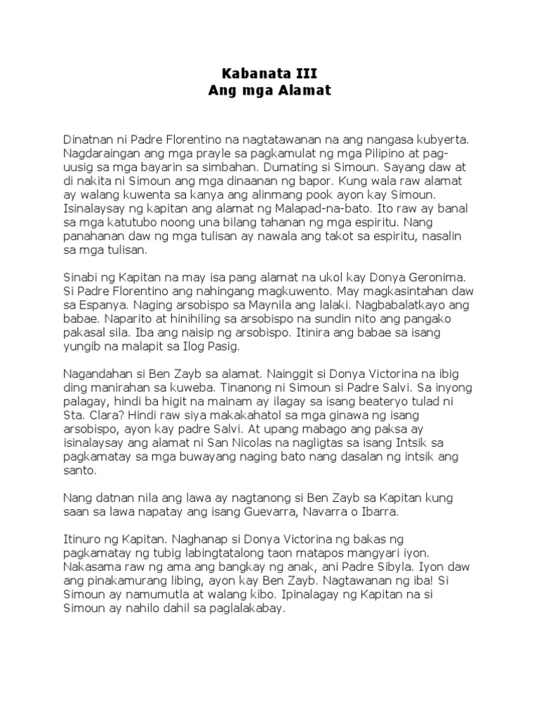 Kabanata III | PDF