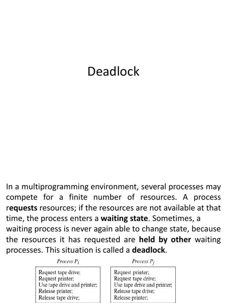 Deadlock Pdf Concurrent Computing Concurrency Computer Science