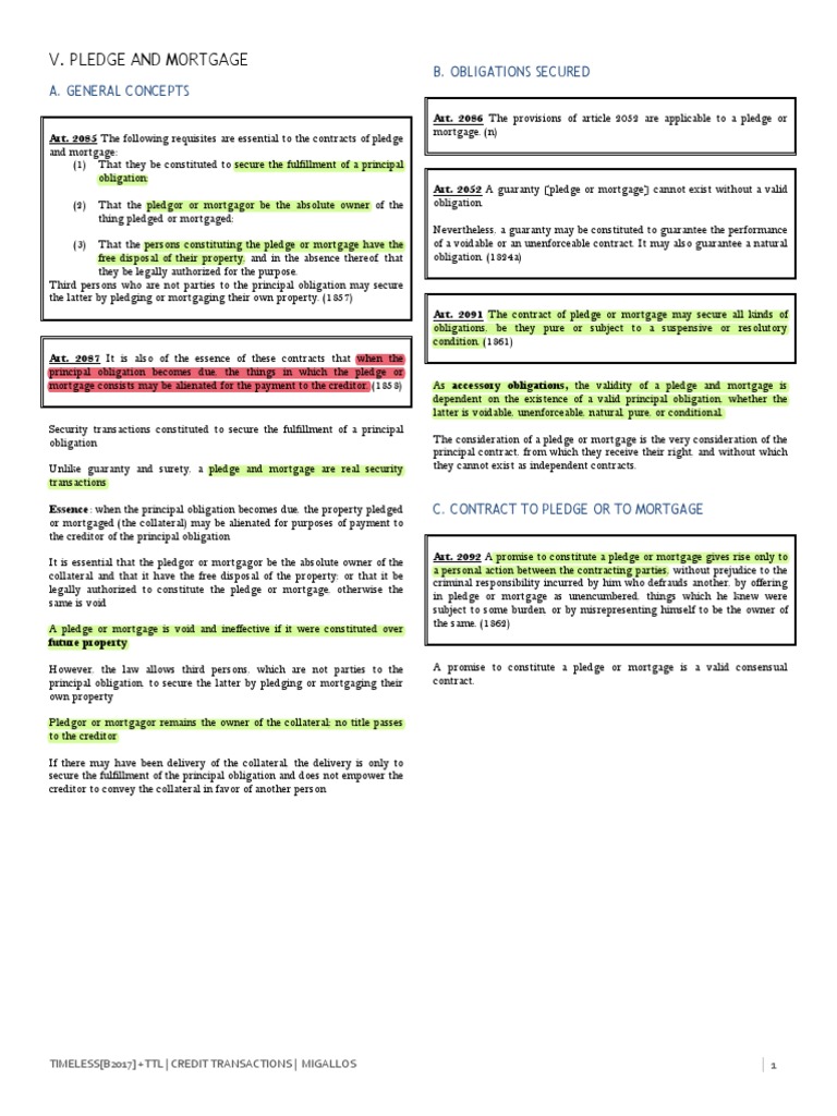 Cred - Pledge To Fria | PDF | Mortgage Law | Guarantee