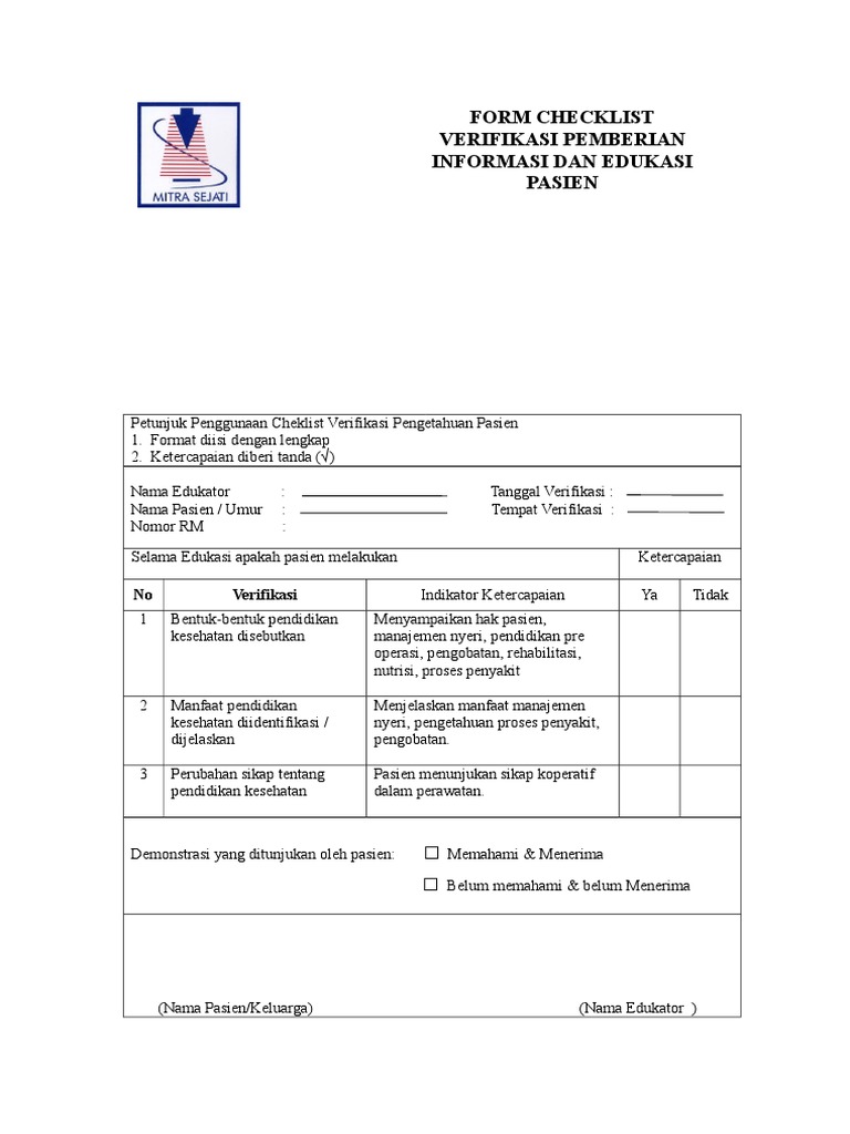 Form Verifikasi | PDF