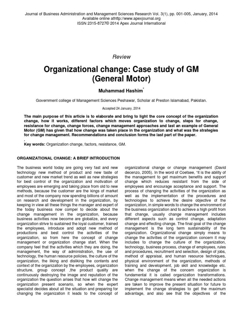 organizational-change-case-study-of-gm-general-motor-review-pdf