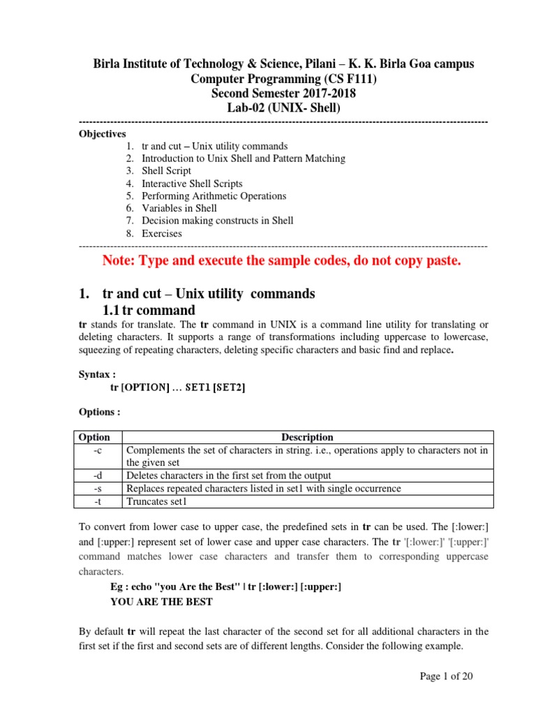 Lab02 Reading Material | PDF | Parameter (Computer Programming) | Command Line Interface