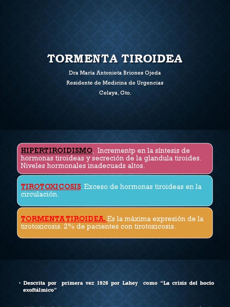 Tormenta Tiroidea | Cabeza y cuello humanos | Medicina CLINICA