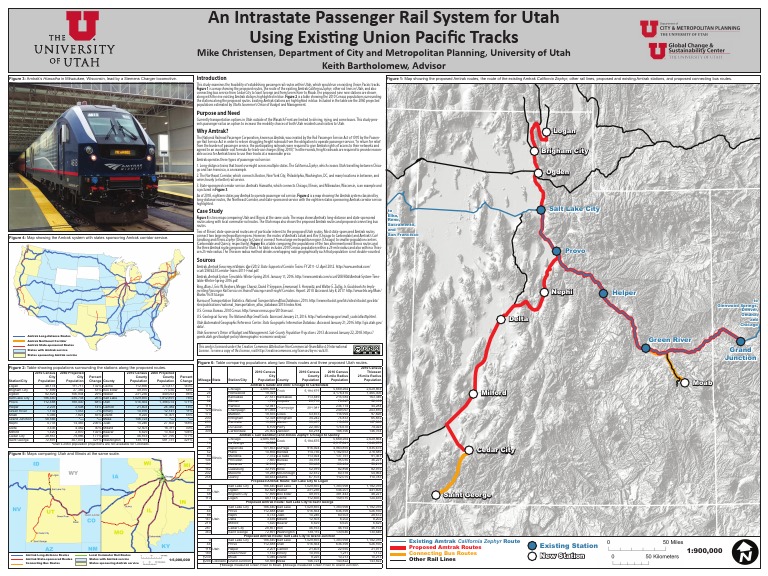 An Intrastate Passenger Rail System For Utah Using Existing Union ...