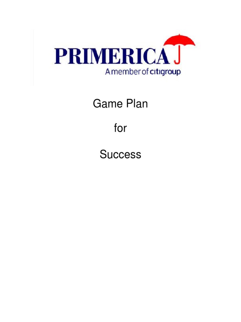 Game Plan For Success | PDF | Loans | Finance (General)