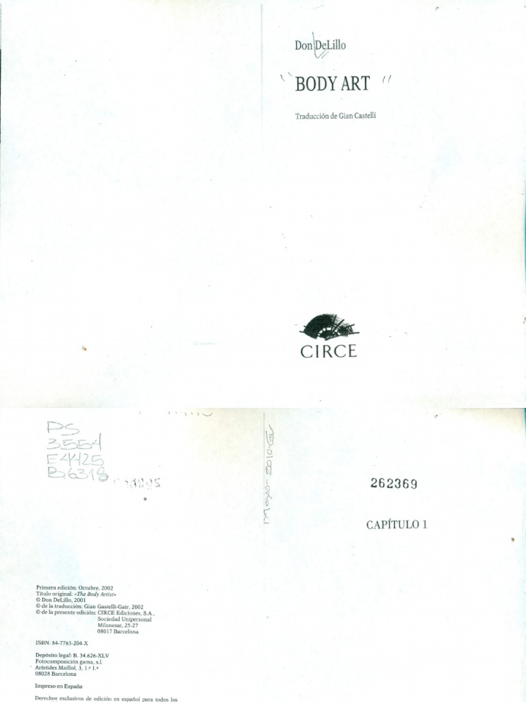 Don Delillo - Body Art | PDF