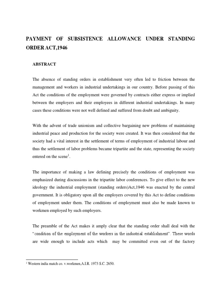 Labour Law Abstract | PDF