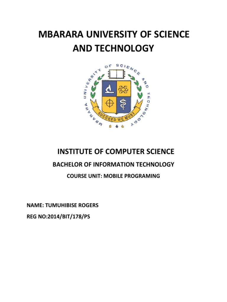 Mbarara University of Science and Technology | PDF | Ios | Android ...