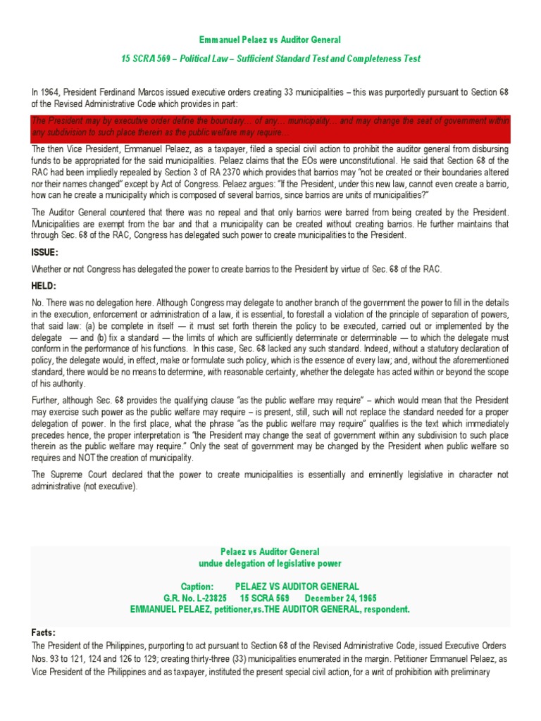 08 Pelaez Vs Auditor General | Download Free PDF | United States ...