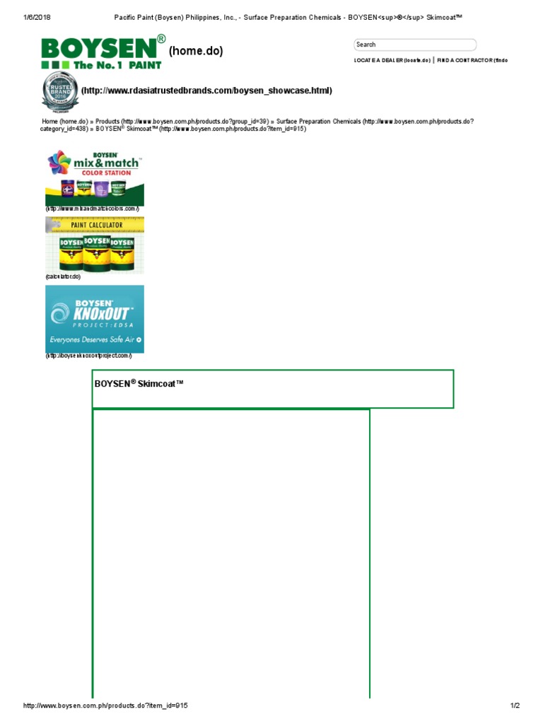 Pacific Paint (Boysen) Philippines, Inc | PDF