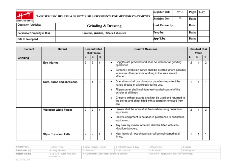 14 - Method Statements For Erection of Steel PDF | PDF | Glove ...