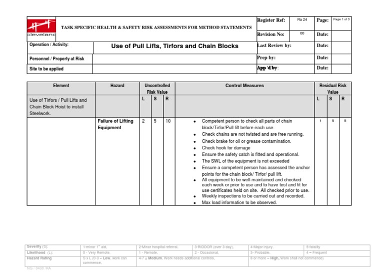 58 - Method Statements For Erection of Steel | PDF | Elevator | Risk