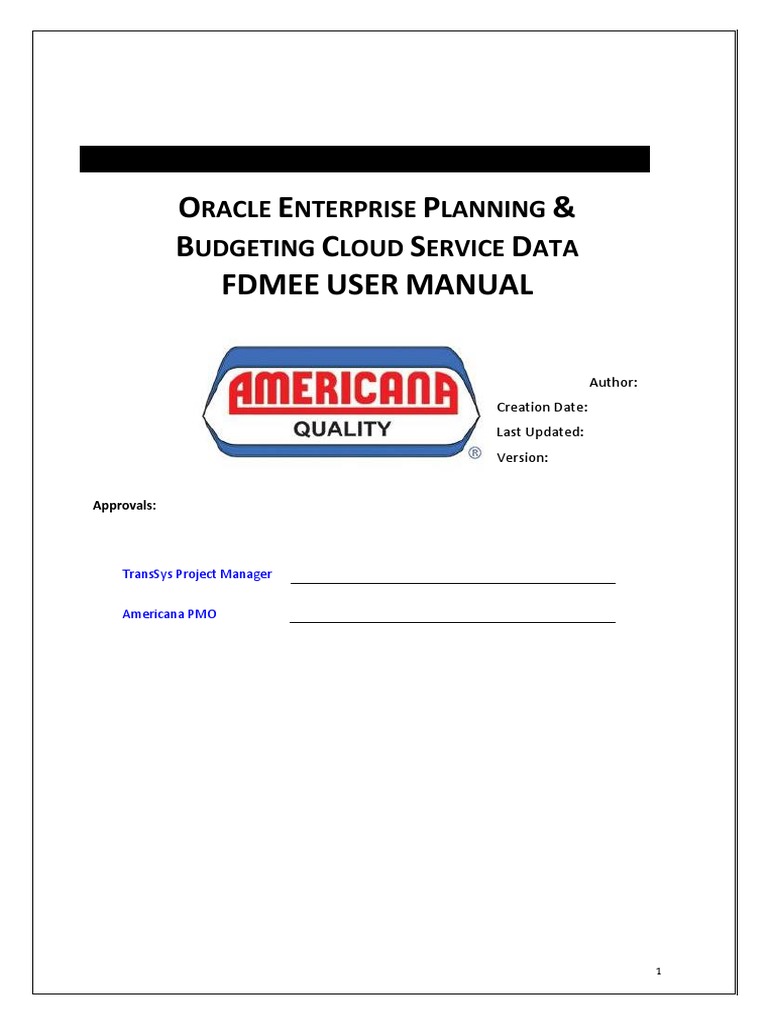 Admin Guide: Oracle FDMEE Integration | PDF | Screenshot | Cloud Computing