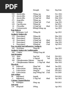 Narcotic List - Health Documents For Arrival Port | PDF