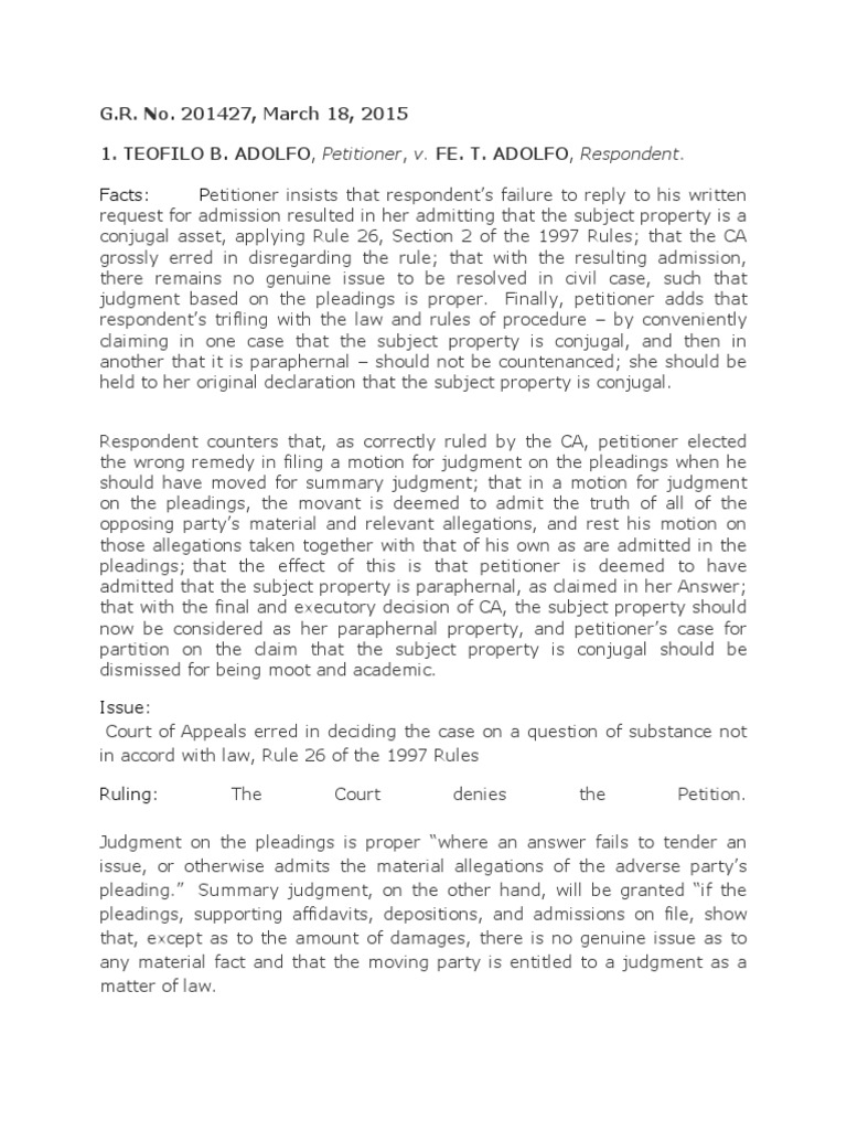 Case Digests Civ Pro | PDF | Injunction | Pleading