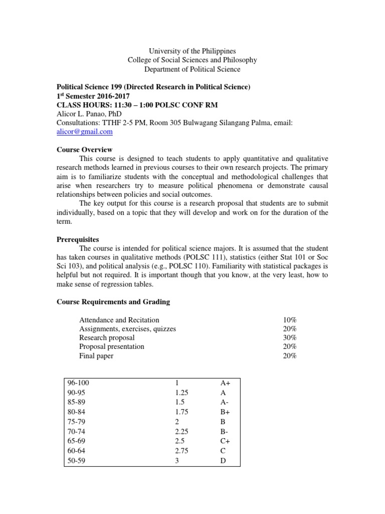 199 Revised - 1sem20162017 | PDF | Lecture | Qualitative Research