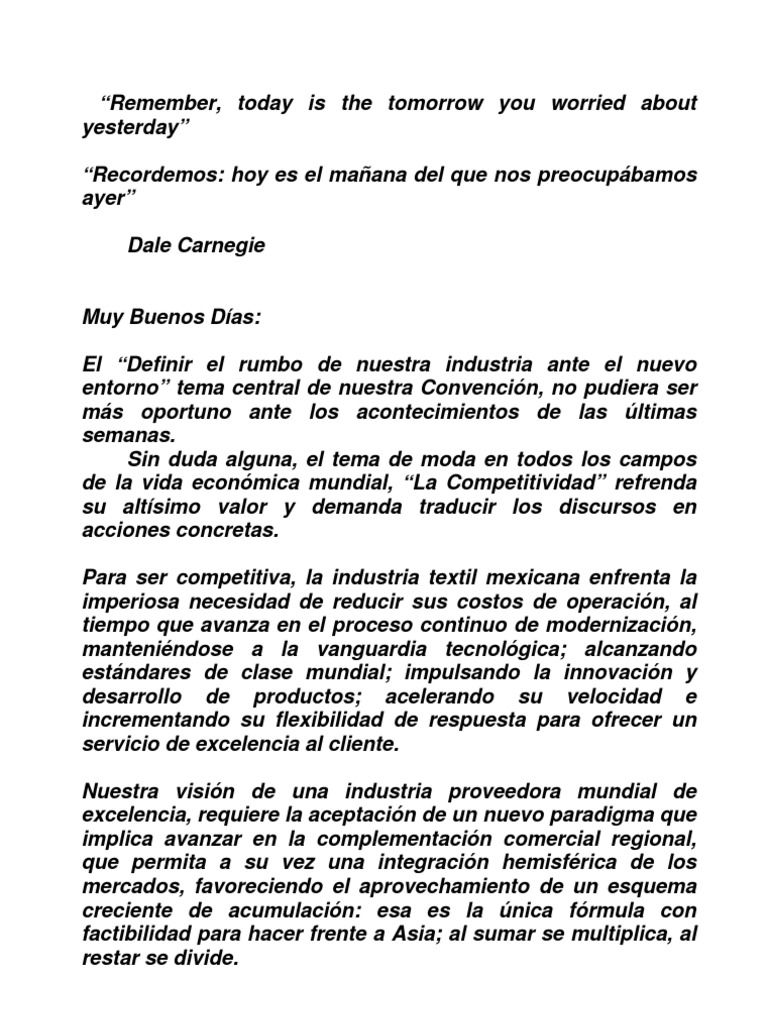 2 Intervencion de David Garcia Cosio-2008 | PDF | Sindicato | Industria ...