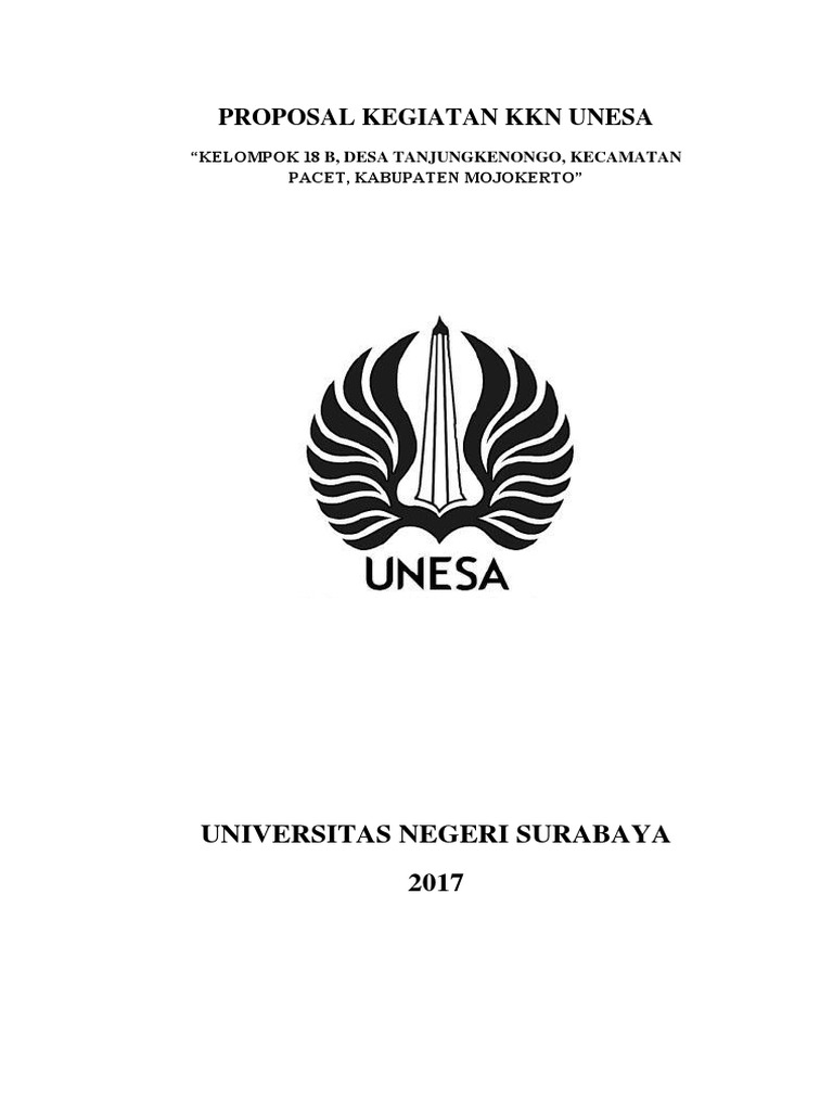 Proposal KKN Unesa | PDF