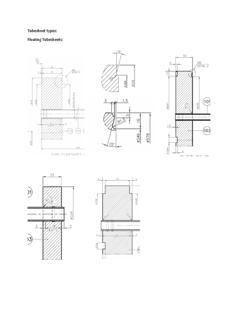 Tubesheet Types: Floating Tubesheets | PDF