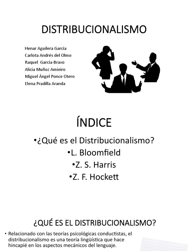 Distribucionalismo | PDF | Teoría | Sicología