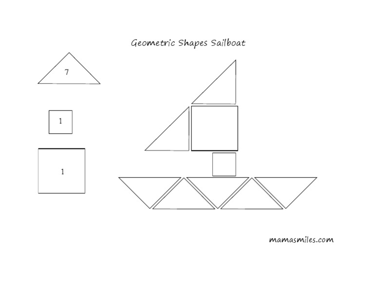 Geometric Shapes Boat | PDF