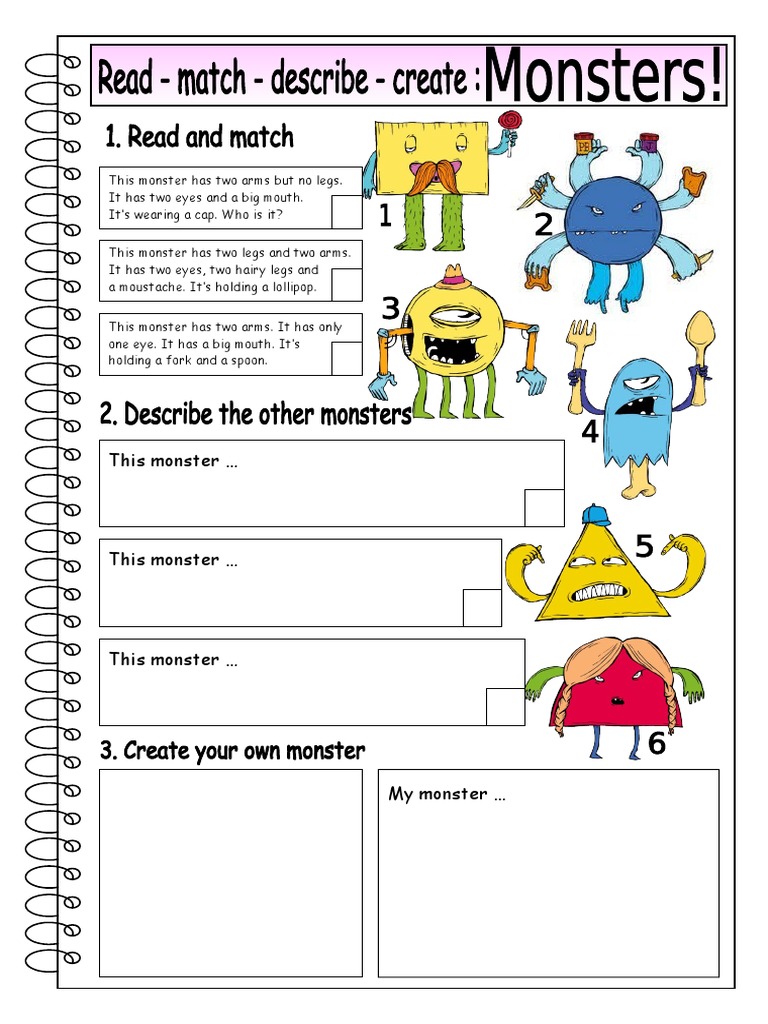 Describe A Monster | PDF | Self-Improvement | Wellness