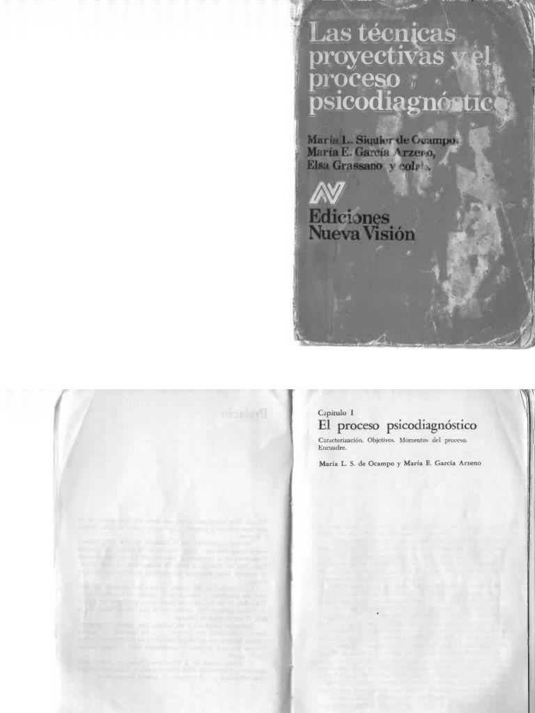 MANUAL DE Siquier-De-Ocampo Las-Tecnicas-Proyectivas-Y-El-Proceso-Psicodiganostico PDF | PDF
