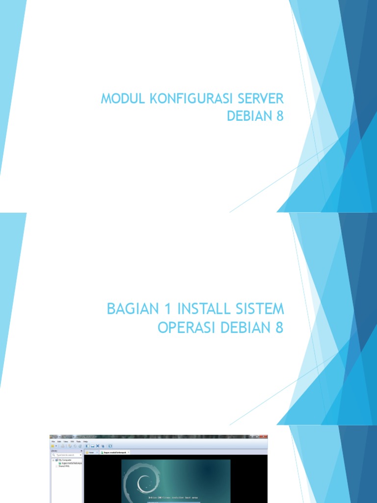 Modul Konfigurasi Server Debian Lengkap | PDF | Komputer | Teknologi & Rekayasa