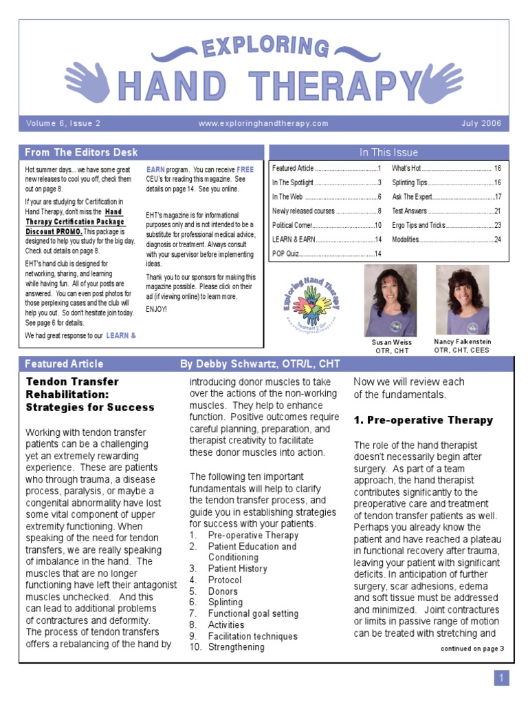 Hand Therapy | PDF | Physical Therapy | Surgery