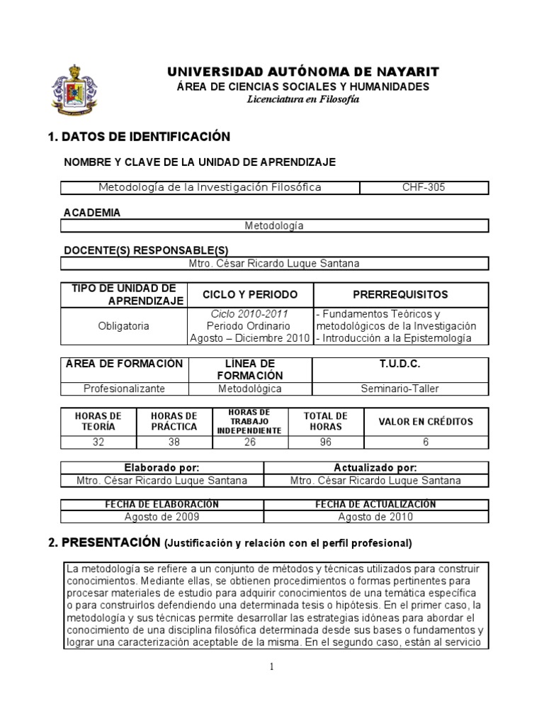 Formato MIF (Luque 2010) | PDF | Teoría | Sumario abstracto)