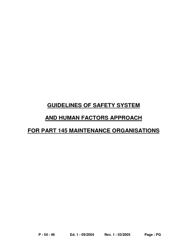 Guidelines for Implementing a Safety Management System and Human ...