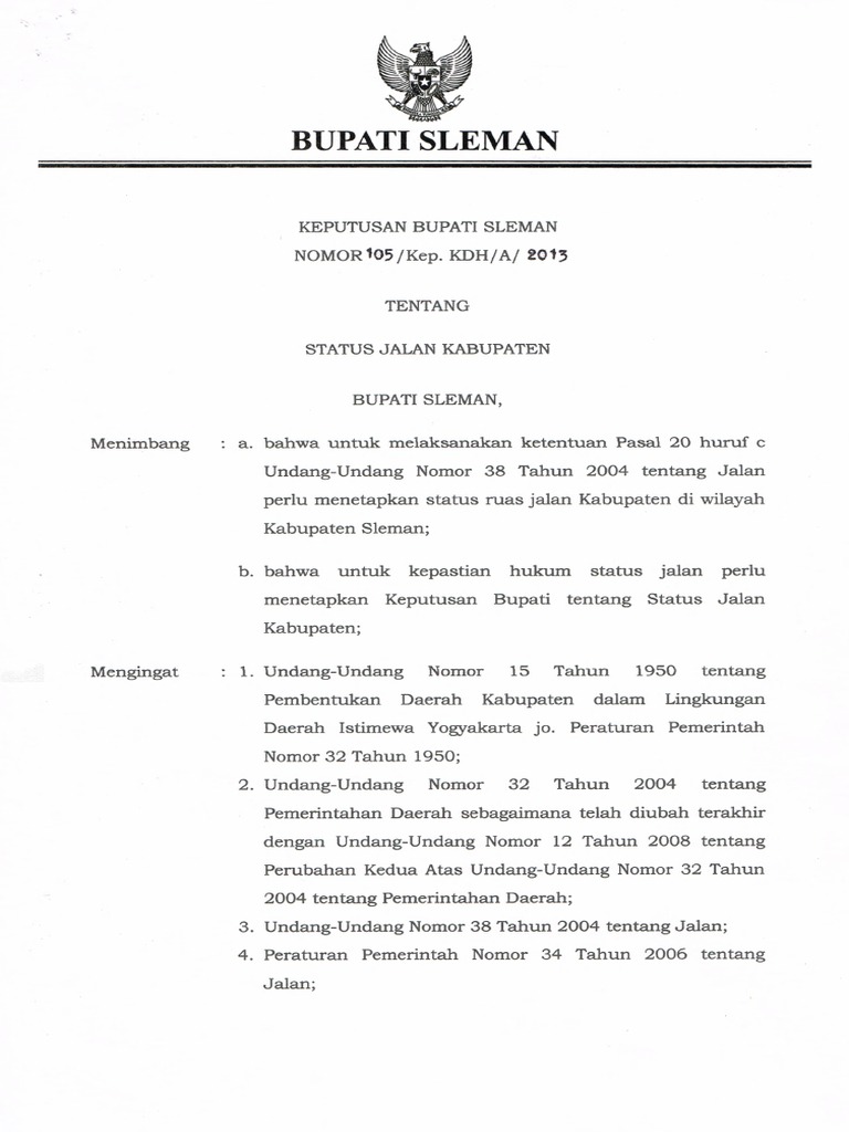 SK Jalan Kabupaten | PDF