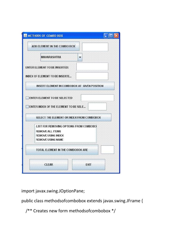 Combobox Gui | PDF | Computer Programming | Areas Of Computer Science