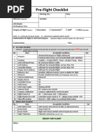 UAV Flight Checklist | PDF | Unmanned Aerial Vehicle | Aviation