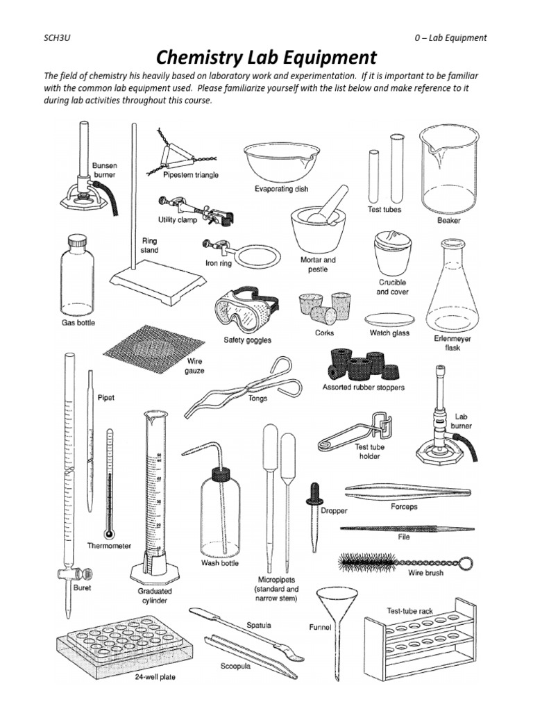 Chemistry Lab Equipment | PDF