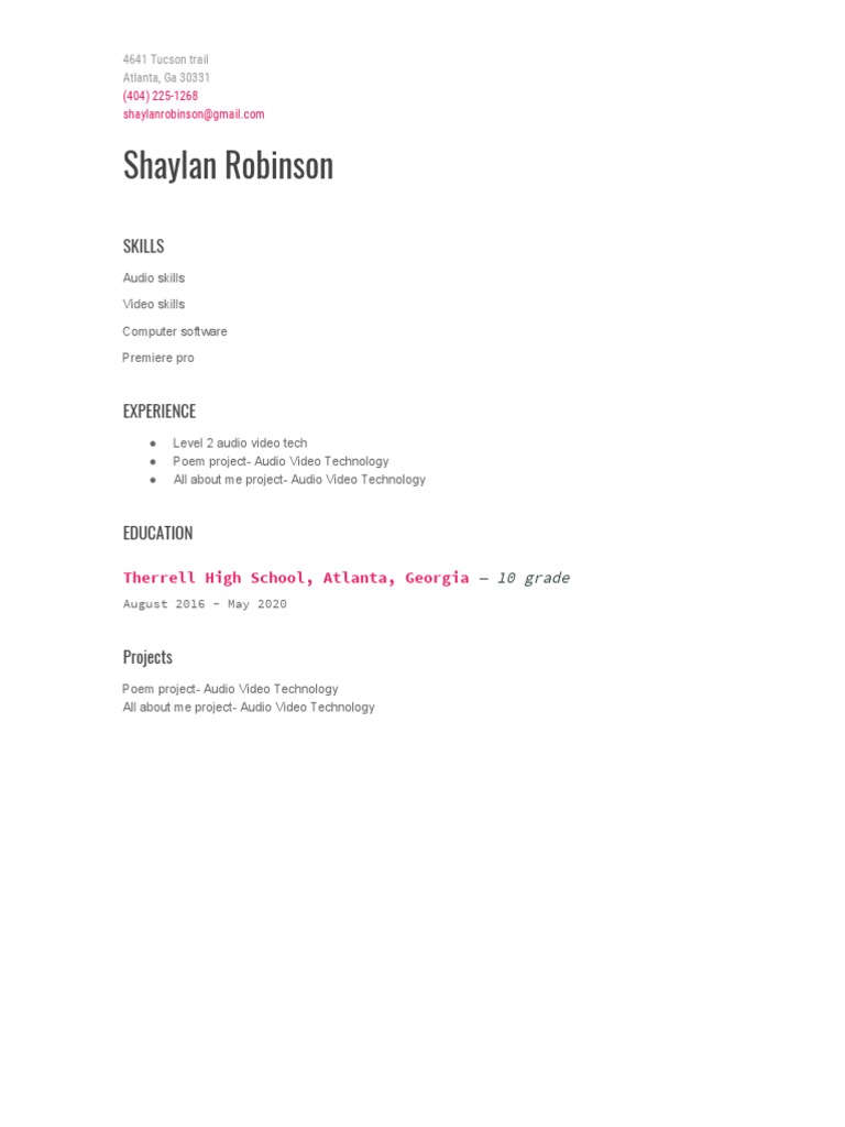 Shaylan Resume | PDF | Art | Computers