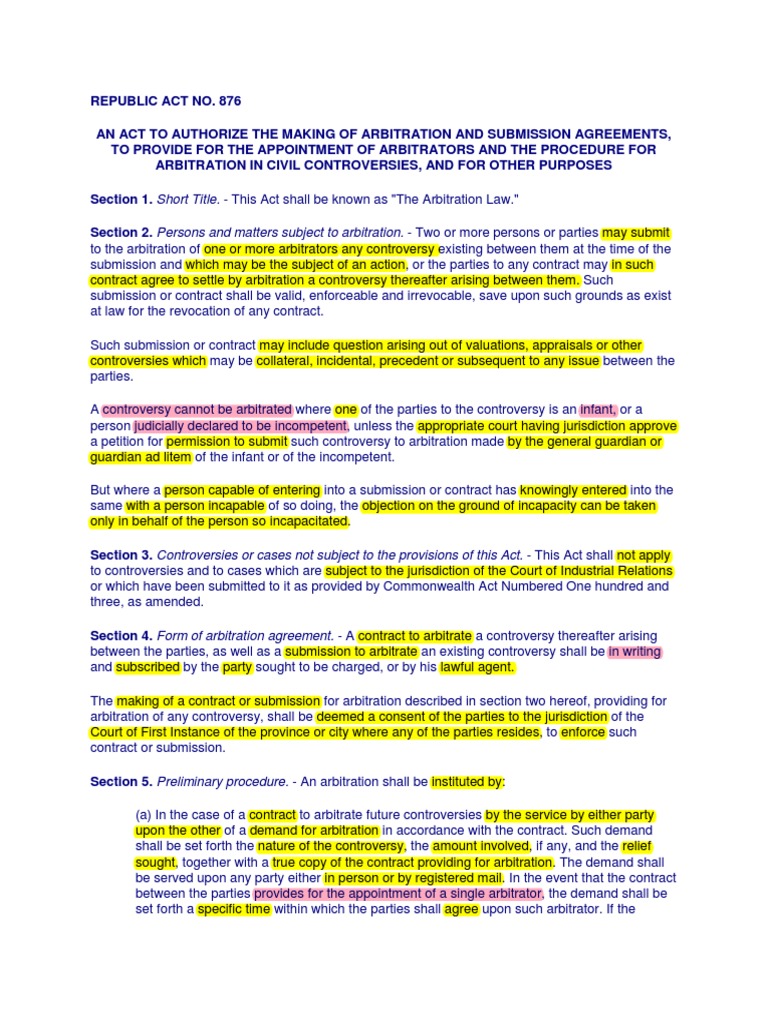 RA 876 and A.M. No. 07-11-08-SC.pdf | Alternative Dispute Resolution ...