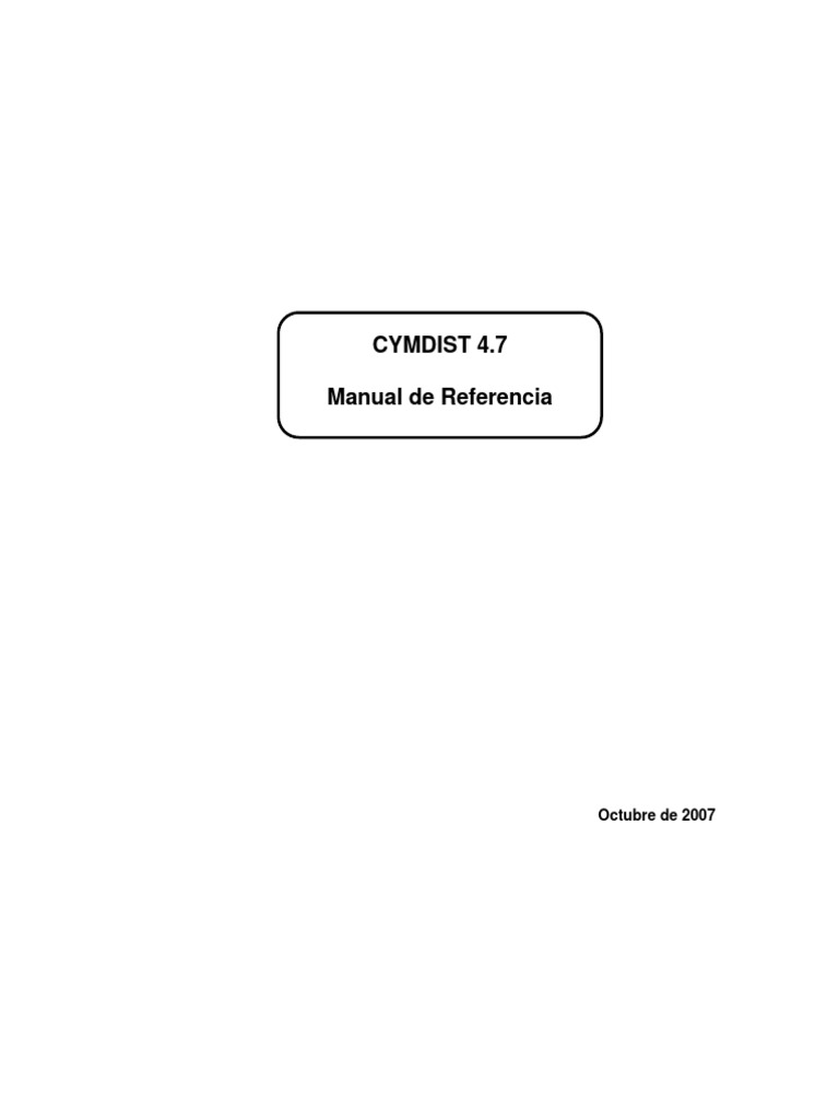 CYMDIST 4 7 Ref V1-2 ES PDF | PDF | Transformador | Ingenieria Eléctrica