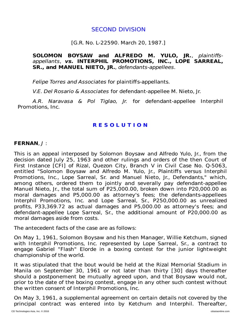 Second Division | PDF | Appeal | Evidence