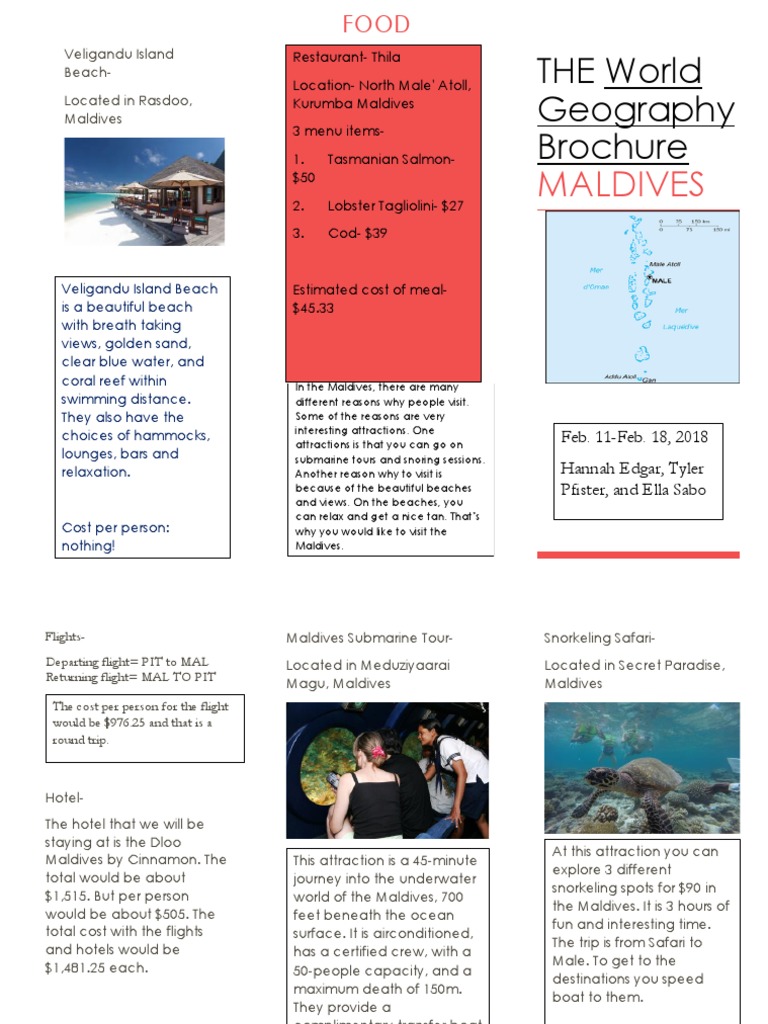 World Geography Brochure | PDF | Leisure | Nature