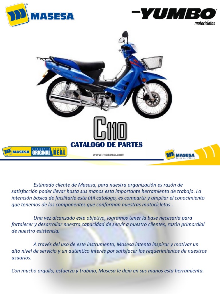 2012 C110 Yumbo | PDF | Partes de vehículo | Tornillo