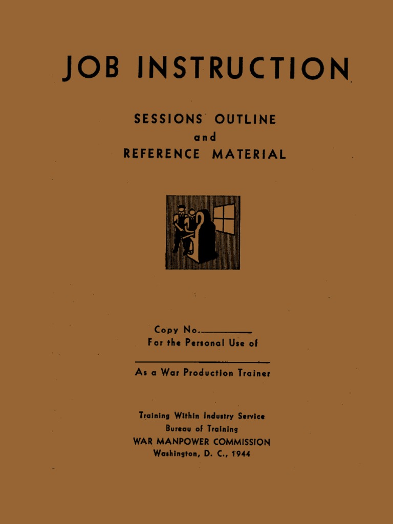 TWI Job Instruction Manual | PDF