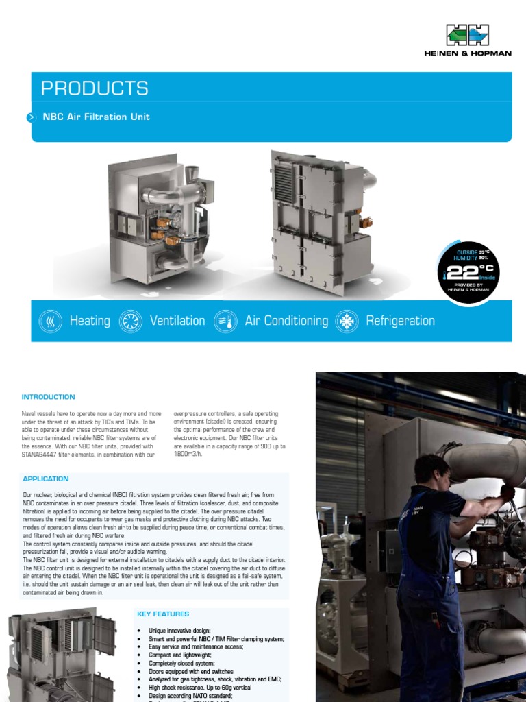 HH NBC Air Filter Unit | PDF | Filtration | Duct (Flow)