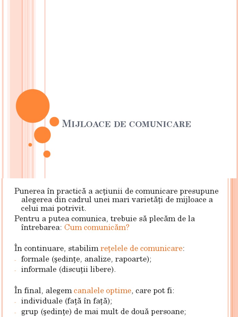5. Mijloace de Comunicare