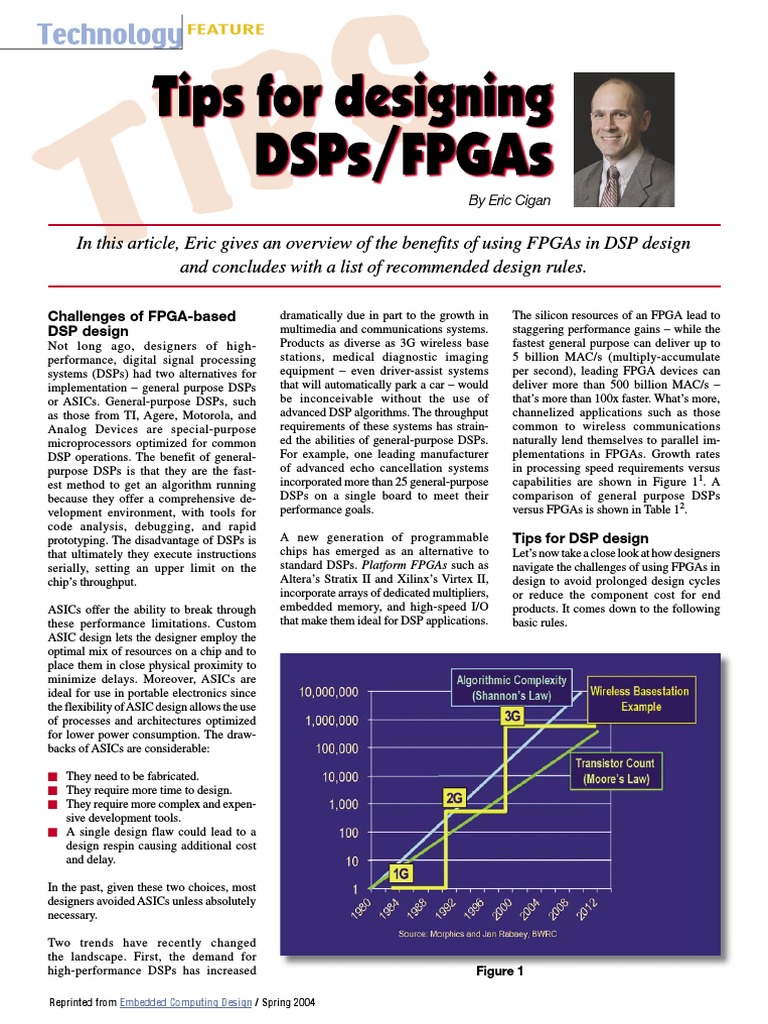 In This Article, Eric Gives An Overview of The Benefits of Using Fpgas in DSP Design and ...