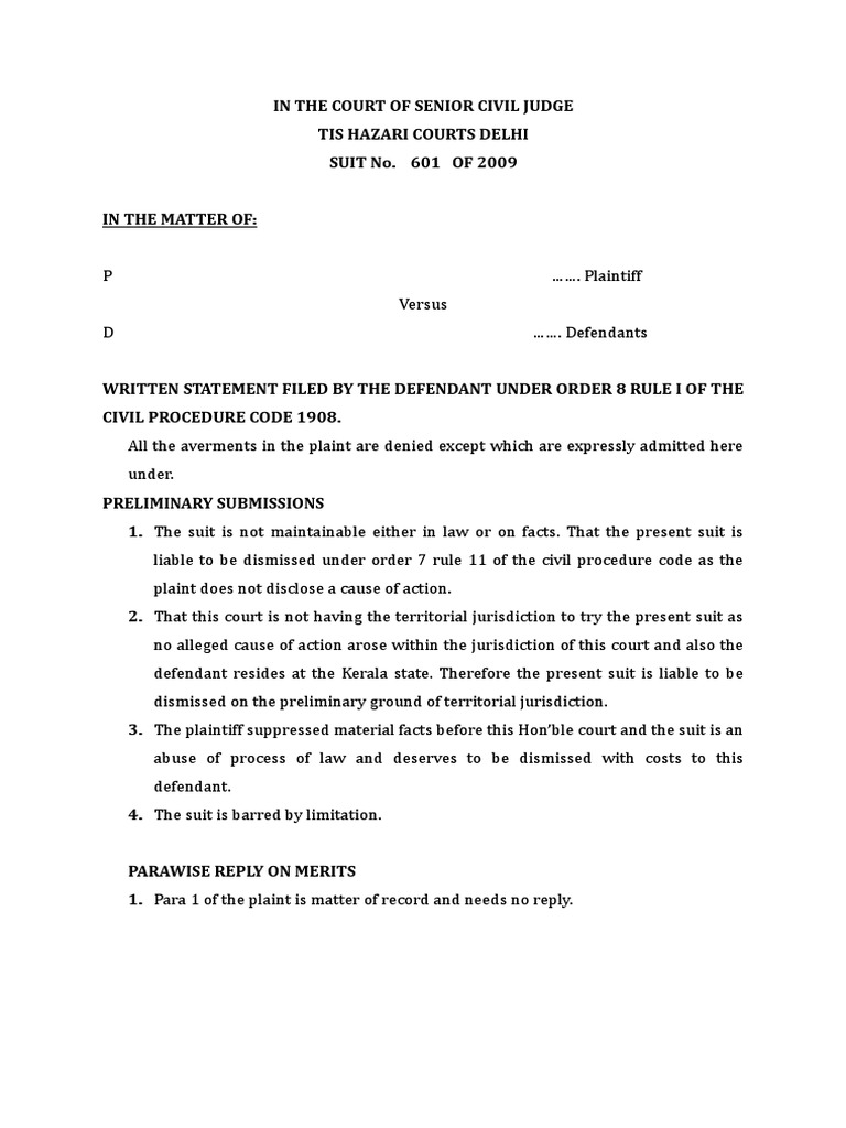 Trial Advocacy - Draft Pleadings | PDF | Pleading | Lawsuit